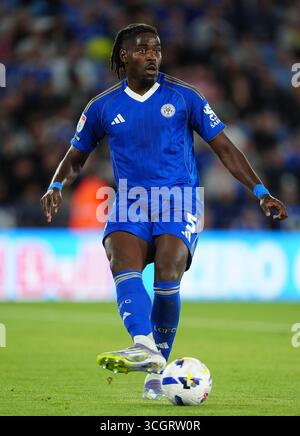 Caleb Okoli of Leicester City during the Sky Bet Championship match ...