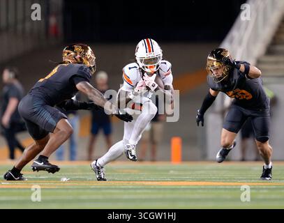 Auburn wide receiver Eric Singleton Jr. (1) runs for a touchdown during ...