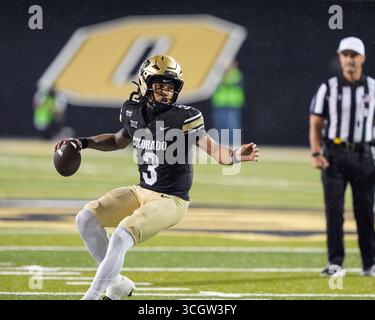 Colorado quarterback Kaidon Salter (3) in the first half of an NCAA ...