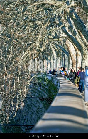 Historic cityscape along the Tiber in Rome, Italy Stock Photo - Alamy