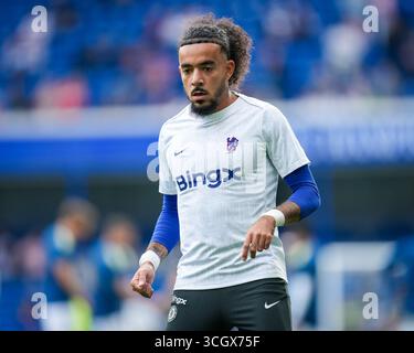 Malo Gusto of Chelsea ahead of the Premier League match Fulham vs ...