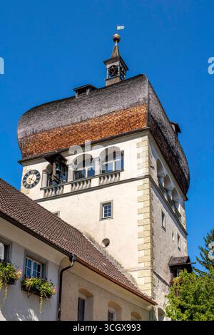 Martinsturm, Barocker Zwiebelturm und Kapelle in der Oberstadt, Bregenz ...
