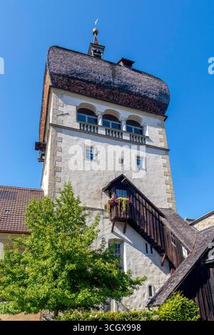 Martinsturm, Barocker Zwiebelturm und Kapelle in der Oberstadt, Bregenz ...