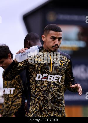 Andre (7 Wolves) warms up during the FA Cup football match between ...
