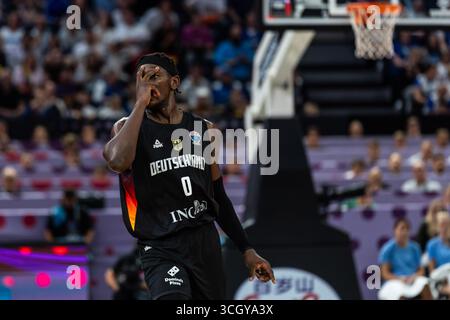 Isaac Bonga (Deutschland, 0) jubelt FIBA EuroBasket 2025: Deutschland ...