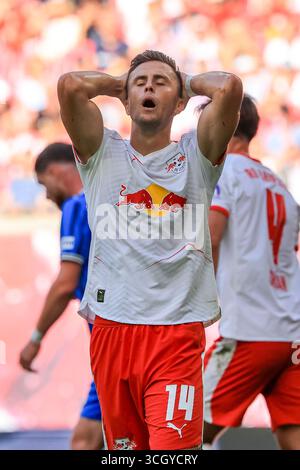 Leipzig, Germany. 30th Aug, 2025. RB Leipzig club presenter Tim Thoelke ...