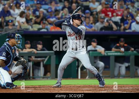 Detroit Tigers' Dillon Dingler bats during the sixth inning of a ...