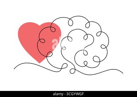Minimalist Continuous Line Drawing of a Human Face Stock Vector Image ...