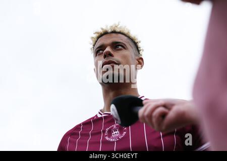 Lyle Taylor, of Chelmsford City, after the match between Bath City FC ...