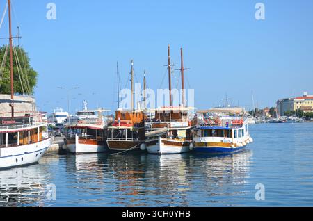 View of boats from Zadarski Most, Zadar, Croatia Stock Photo - Alamy