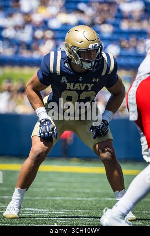 Navy tight end Cody Howard (83) during an NCAA football game against ...
