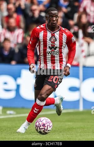 Nordi Mukiele of Sunderland on the ball during the Premier League match ...