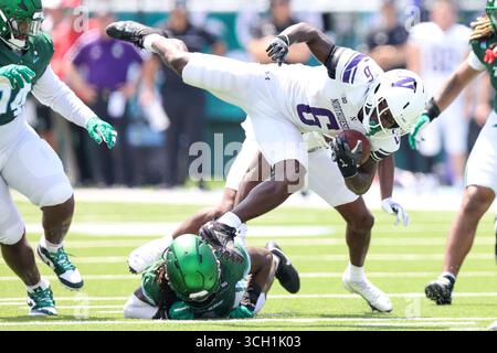 Tulane Green Wave safety Jack Tchienchou (1) celebrates after a ...