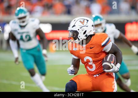 Virginia running back J'Mari Taylor (3) is tackled by Florida State ...