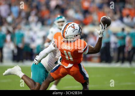 Virginia wide receiver Trell Harris (11) against North Carolina State ...