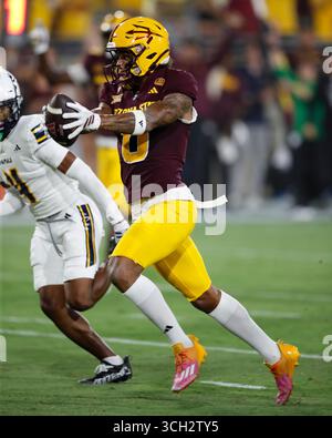 Arizona State wide receiver Jordyn Tyson (0) reacts after defeating ...