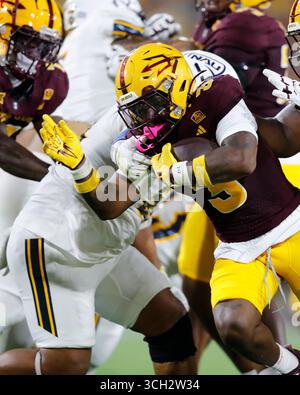 Arizona State running back Raleek Brown runs by Utah cornerback Elijah ...