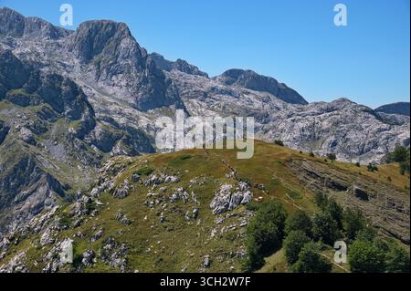 Scenic view of landscape in Prokletije National Park, Montenegro Stock ...