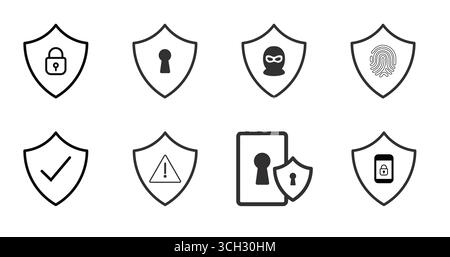 cyber security, icon pack Stock Vector Image & Art - Alamy