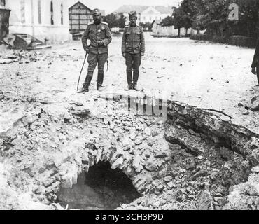 Historical image of Belgrade during World War I, documenting the city’s ...