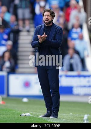 Rangers manager Russell Martin during the William Hill Premiership ...