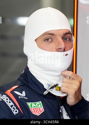 The face of Dutch Formula 1 racing driver, Max Verstappen of the Red ...