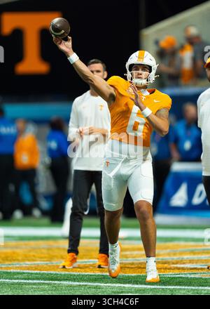 ATLANTA, GA – AUGUST 30: Tennessee running back Peyton Lewis (2) runs ...