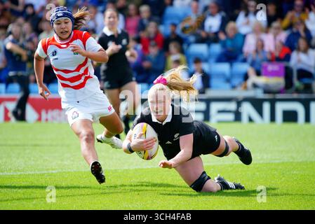 New Zealand's Jorja Miller (second left) and team-mates during the team ...