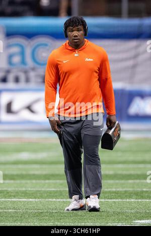 Virginia Tech defensive lineman Kemari Copeland (13) tackles Wofford ...