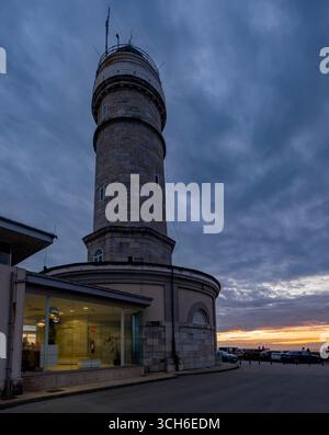 Aerial view of the Cabo Mayor from the lighthouse at sunrise, Cabo ...