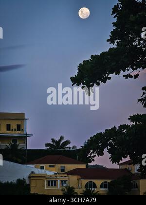 Full moon in the sky of Rio de Janeiro Brazil Stock Photo - Alamy