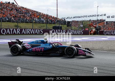 The Alpine F1 Team A525 of Franco Colapinto (ARG), who crashed out of ...