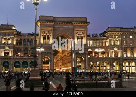 Milan, Italy - October 10, 2021: Milan Cathedral in Piazza Duomo in the ...