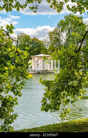 Carp Pond with the octagonal Pavillon de l'Etang built in the 17th ...