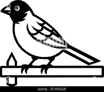 wildlife bird perched hunting prey falcon hipster colored logo design ...