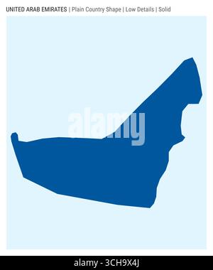 UAE map design. Shape of the country with beautiful geometric waves and ...