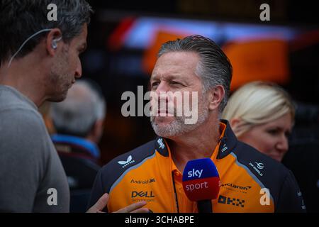 Zak Brown, CEO of McLaren Mercedes, during the Dutch GP, Zandvoort 28 ...