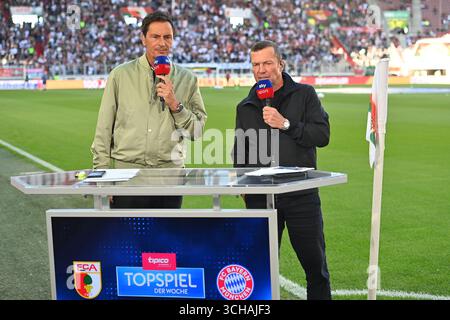 from left: Moderator Sebastian Hellmann (Sky), Coach Kasper Hjulmand ...