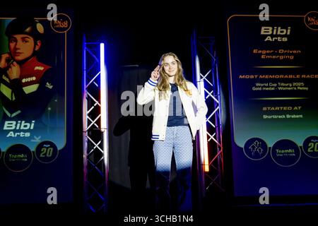 Bibi Arts during the Dutch Short Track TeamNL Presentation to the press ...
