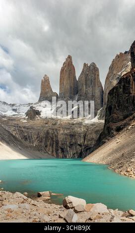 Base Las Torres viewpoint, Torres del Paine, Chile. Chilean Patagonia ...