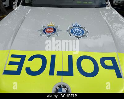 Surrey Sussex Police car logo Stock Photo - Alamy