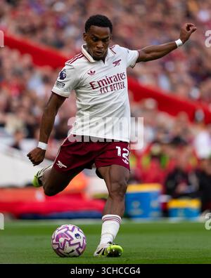 Jurrien Timber of Arsenal seen in action during the Premier league ...