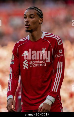 Hugo Ekitike of Liverpool in action during the Carabao Cup Third Round ...