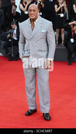 Dwayne Johnson attends the premiere of "The Smashing Machine" at the ...