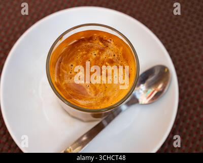 Popular Spanish coffee Cortado Stock Photo - Alamy