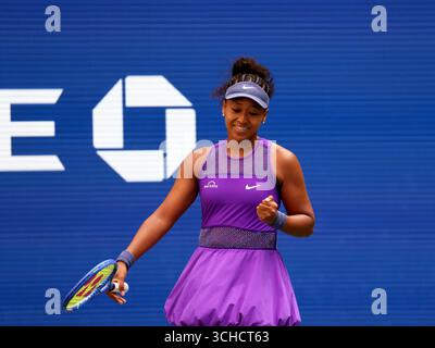 Coco Gauff of the U.S. smiles after winning the second round women's ...
