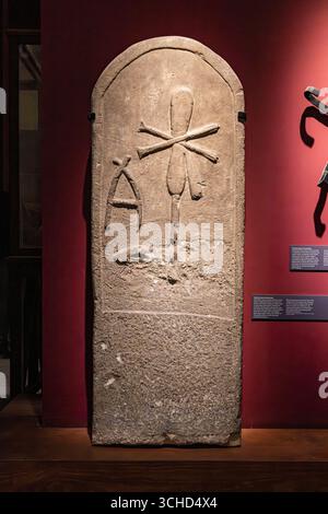 Cairo, Egyptian Museum, limestone stela, from Coptos : King Pepy I and ...