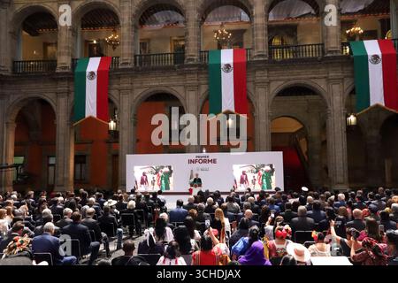 Mexicos President Claudia Sheinbaum Holds News Conference Detail of ...
