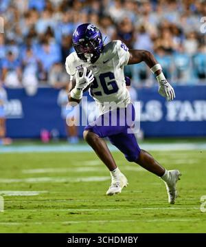 TCU running back Jeremy Payne (26) celebrates with running back ...
