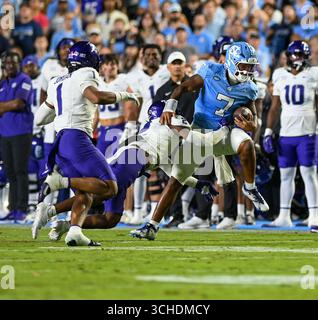 North Carolina quarterback Gio Lopez looks to pass against Charlotte ...